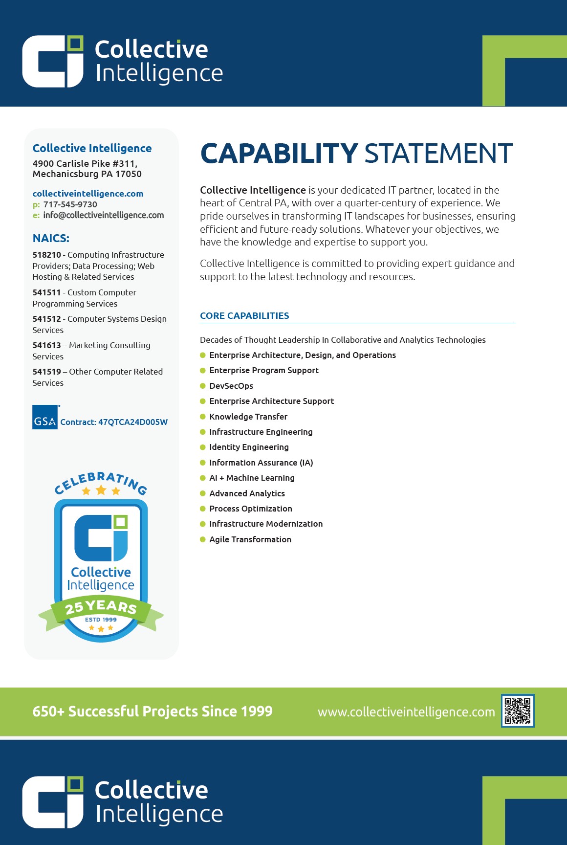 Capability Statement - Collective Intelligence